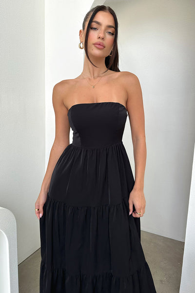 Hailey Maxi Dress - Black – Thats So Fetch US