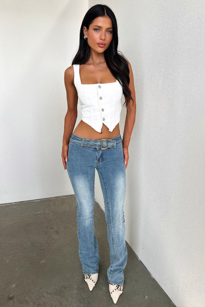 Kayson Low Rise Jeans - Blue – Thats So Fetch US