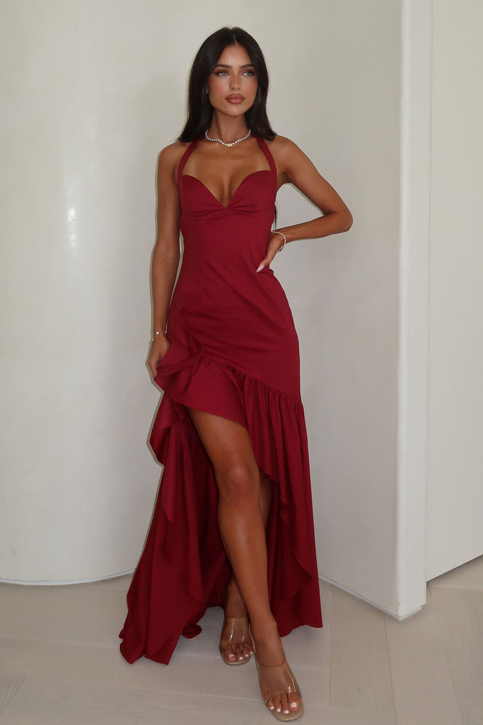 Neva Maxi Dress - Red – Thats So Fetch US